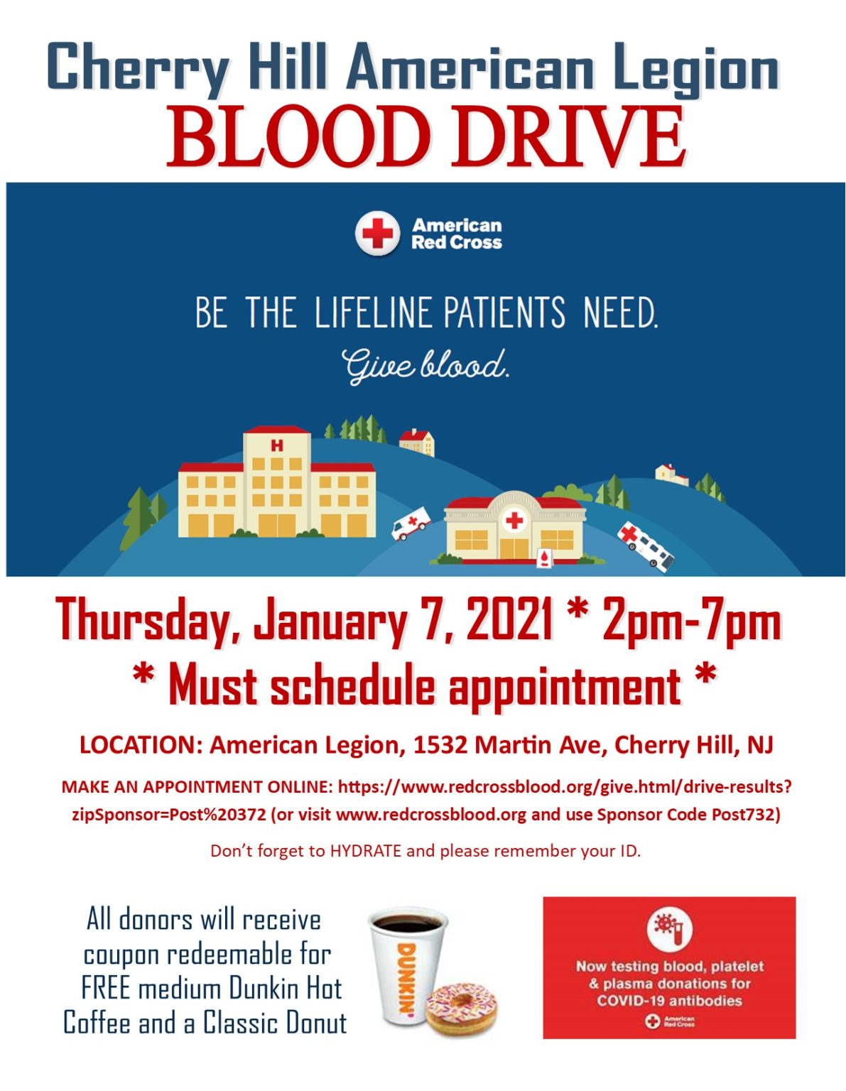 Blood Drive at American Legion Cherry Hill - American Legion Cherry ...
