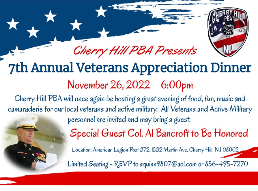 Veterans Appreciation Dinner and Honoring Lt Col Al Bancroft - American ...